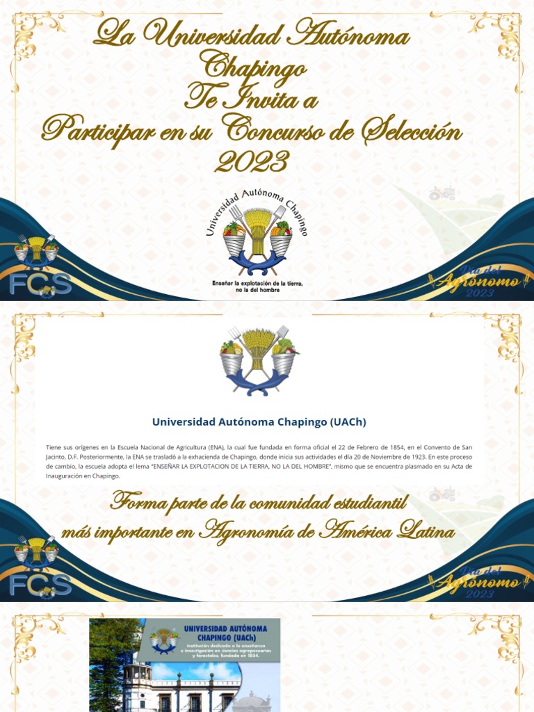 Presentacion UACh - Convocatoria 2023 | PDF