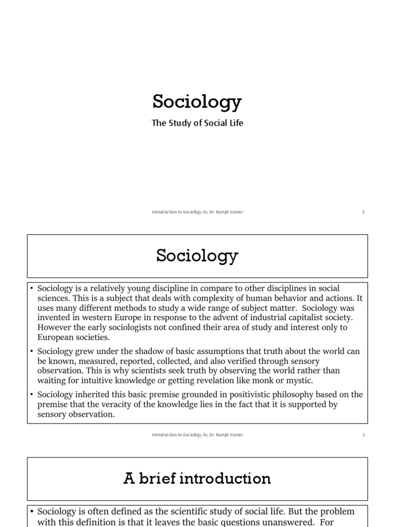 Introduction to Sociology .pdf | PDF