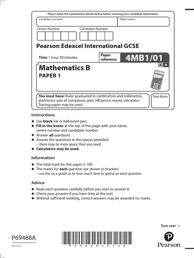 Mathematics B: Pearson Edexcel International GCSE | PDF | Area ...