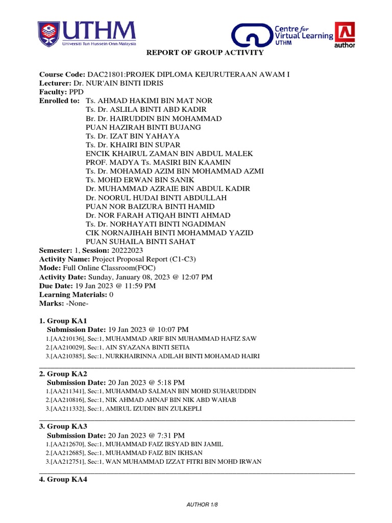 Submission-Report-Project Proposal Report (C1-C3) | PDF