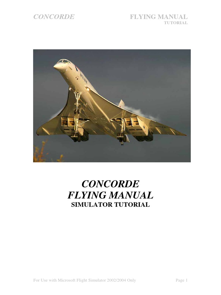 Concorde Tutorial | PDF | Aircraft | Aviation