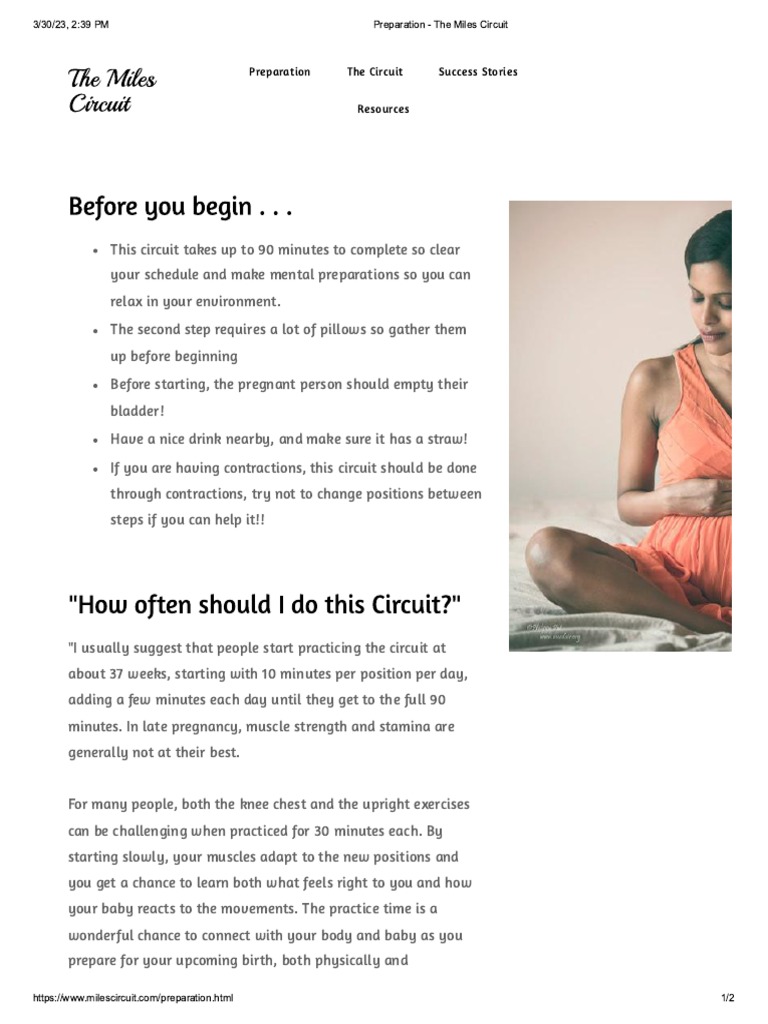 Preparation - The Miles Circuit | PDF