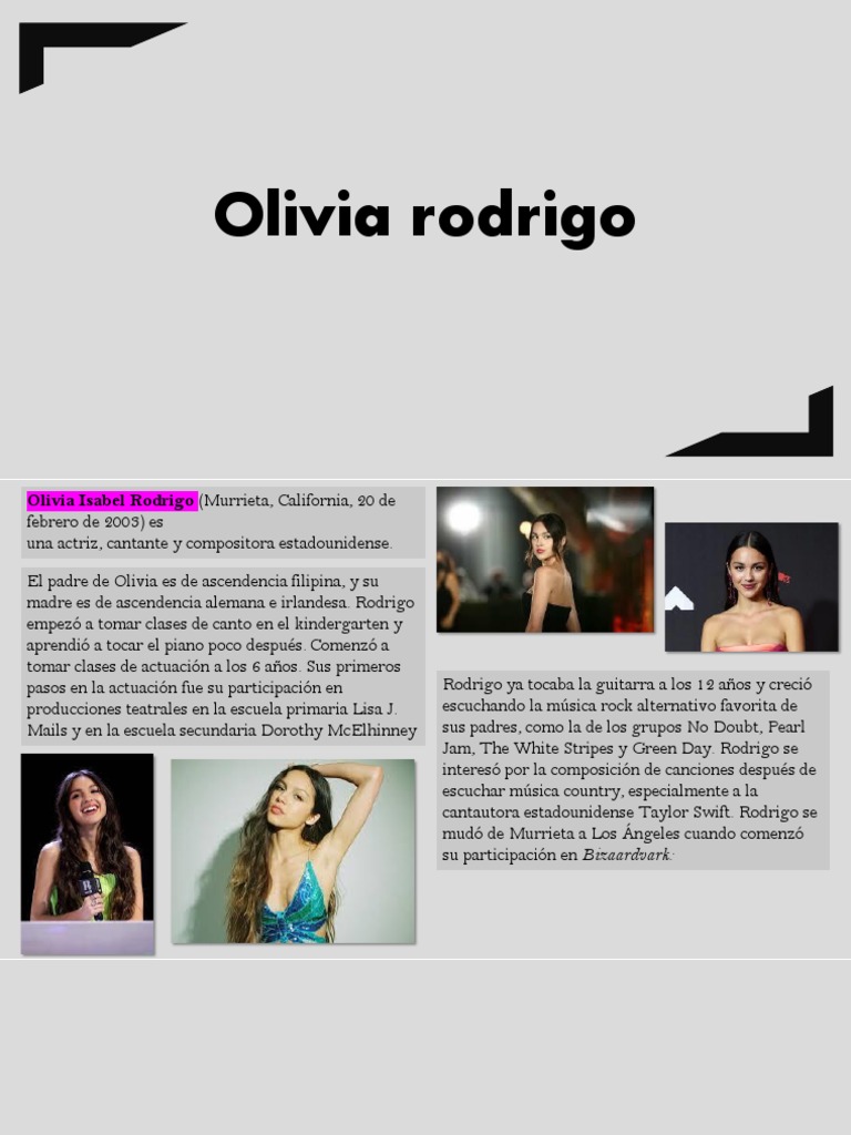 Olivia Rodrigo | PDF