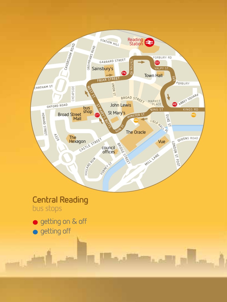 Central Reading Route 4 Bus Map | PDF