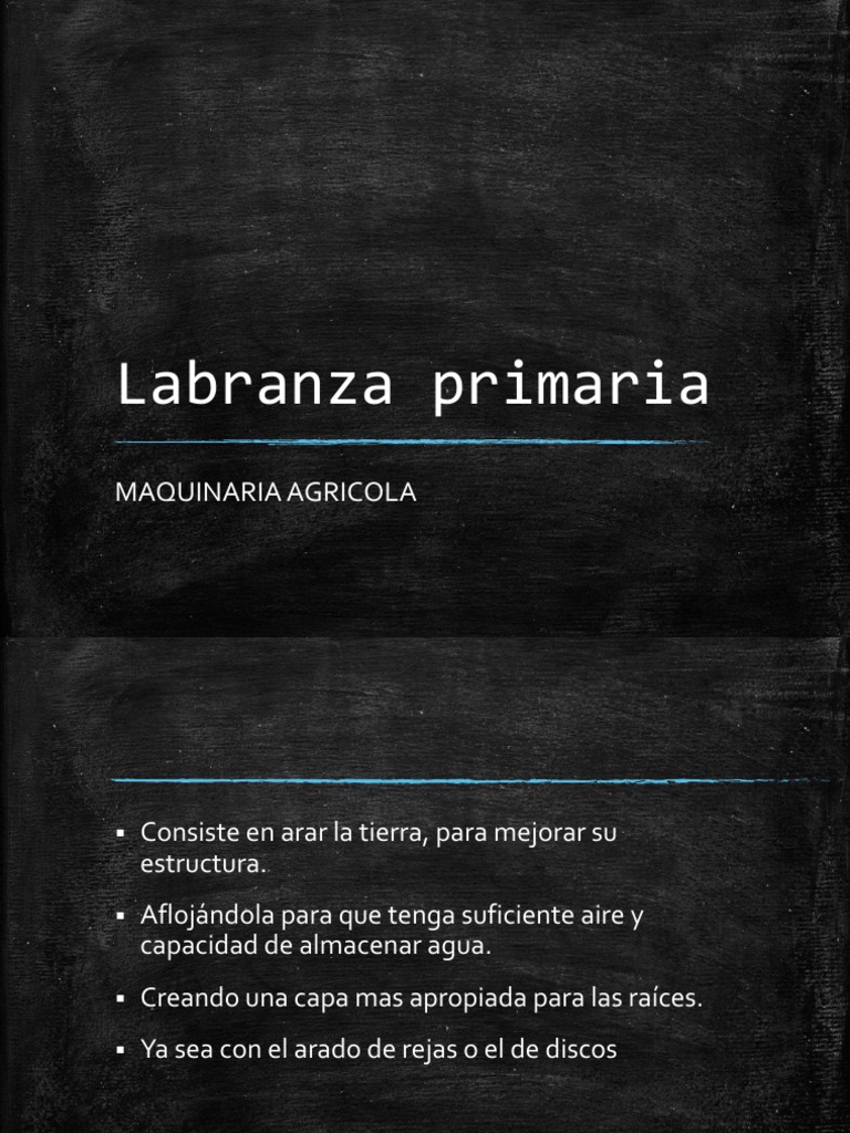 Labranza Primaria: Maquinaria Agricola | PDF | Arado | Labranza