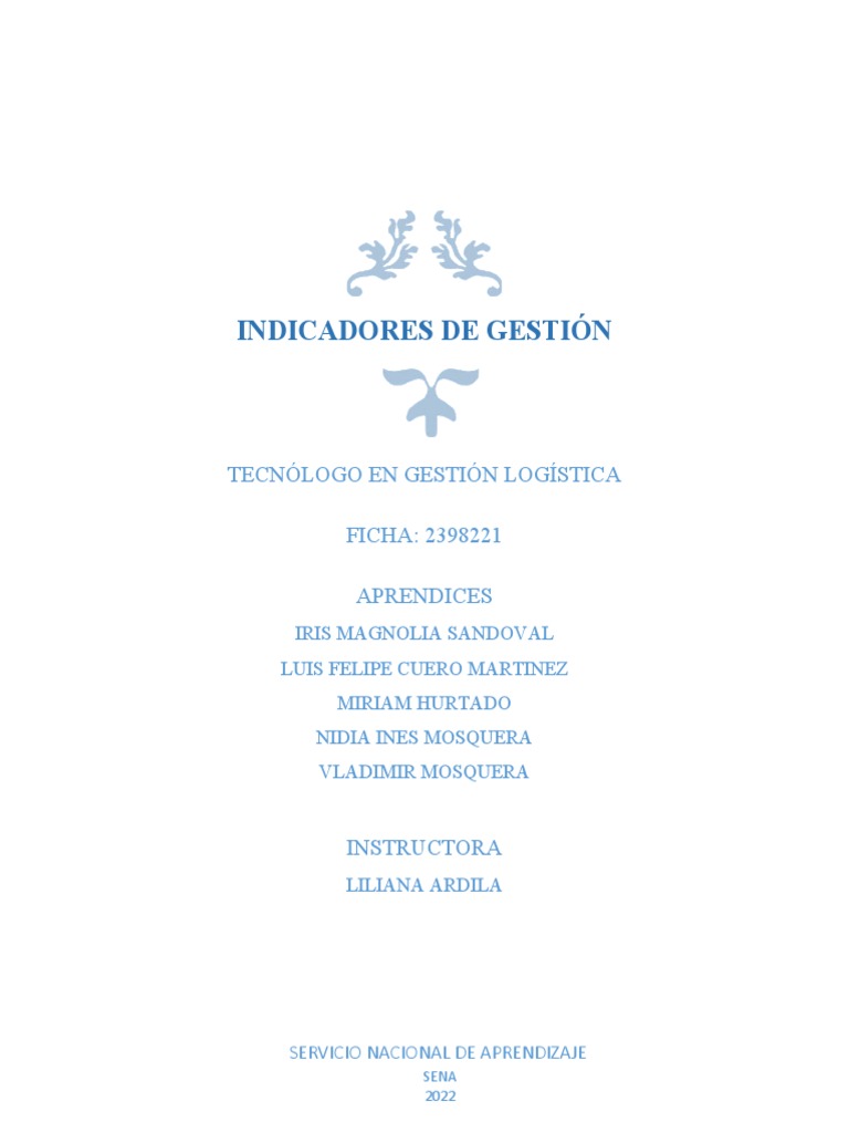 ACTIVIDAD DE INDICADORES DE GESTIÓN (PARTE 1 y 2) | PDF | Evaluación ...