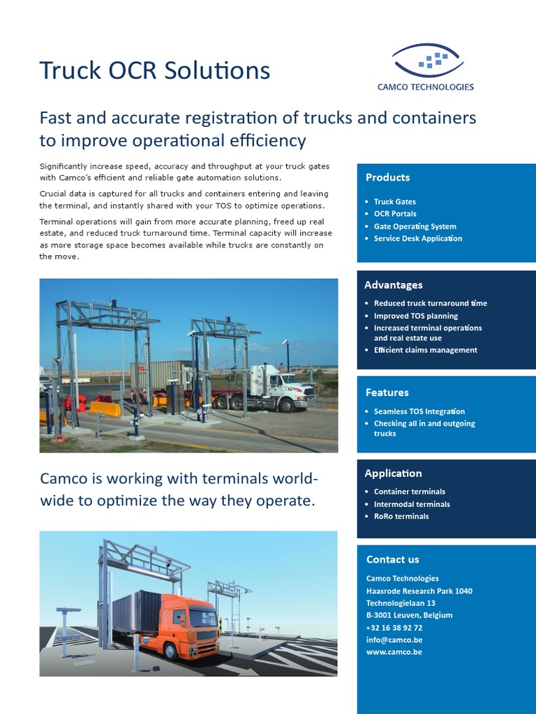 Camco Trucks-2016 | PDF | Optical Character Recognition | Automation