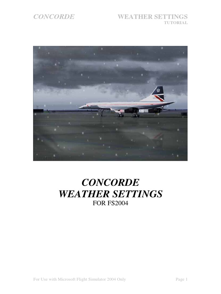 FS2004 Weather Tutorial | PDF | Aircraft | Flight