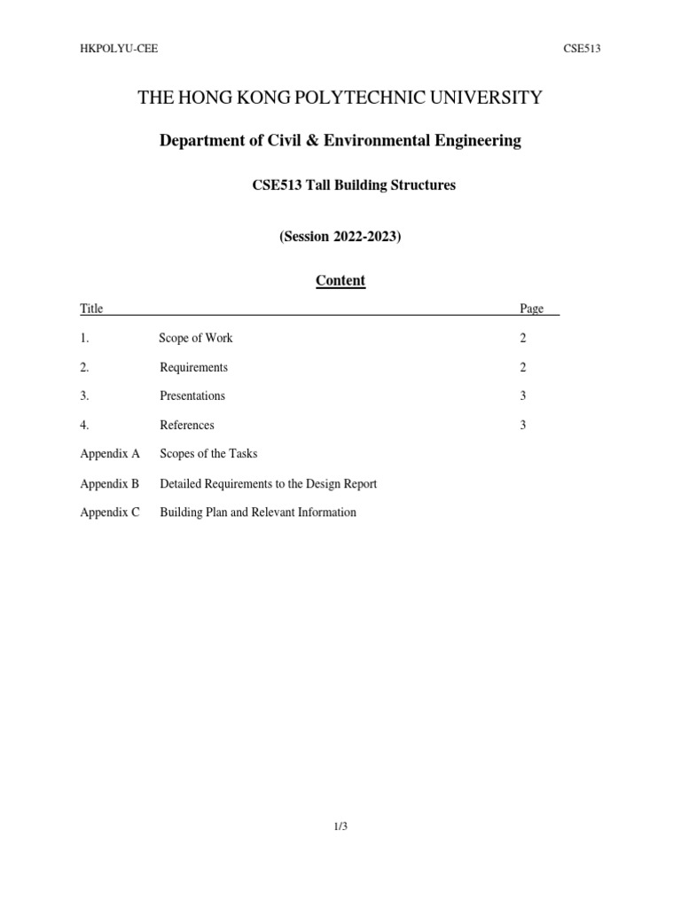 Design Project - CSE513 - V3 | PDF | Structural Load | Specification (Technical Standard)