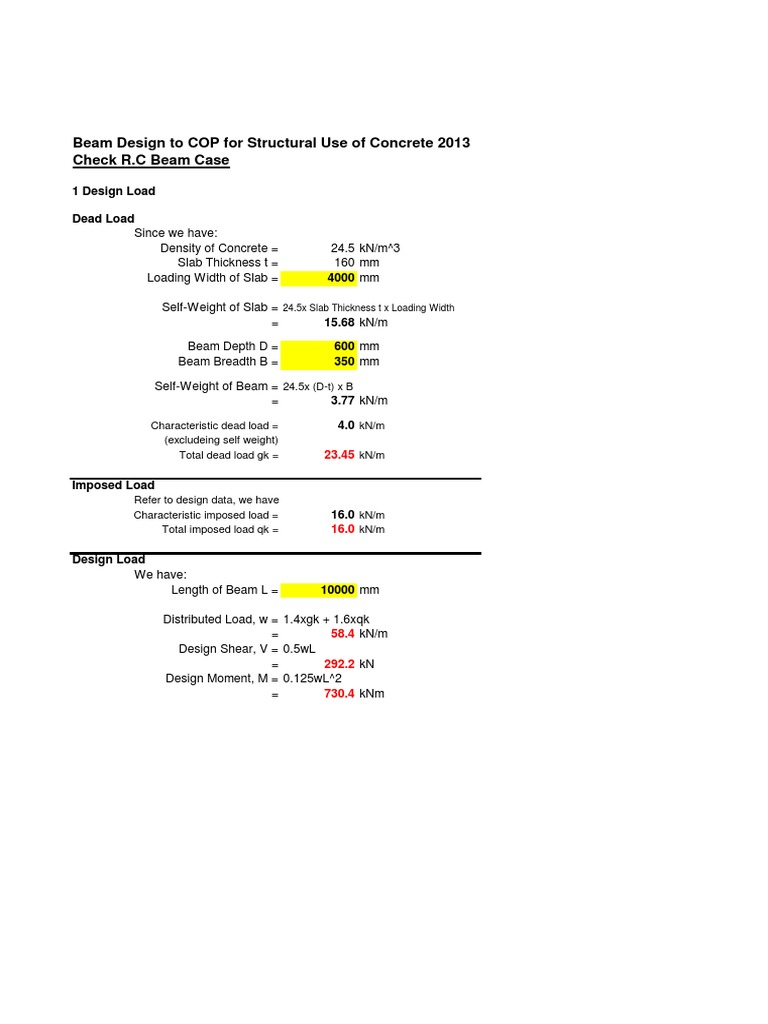 CSE519 - Beam Design - 2 - Trial | PDF | Beam (Structure) | Continuum Mechanics