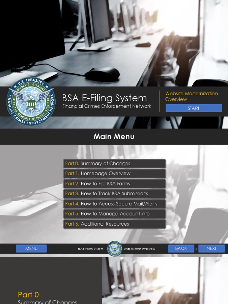 BSA E-Filing System Update Guide | PDF | Websites | Icon (Computing)