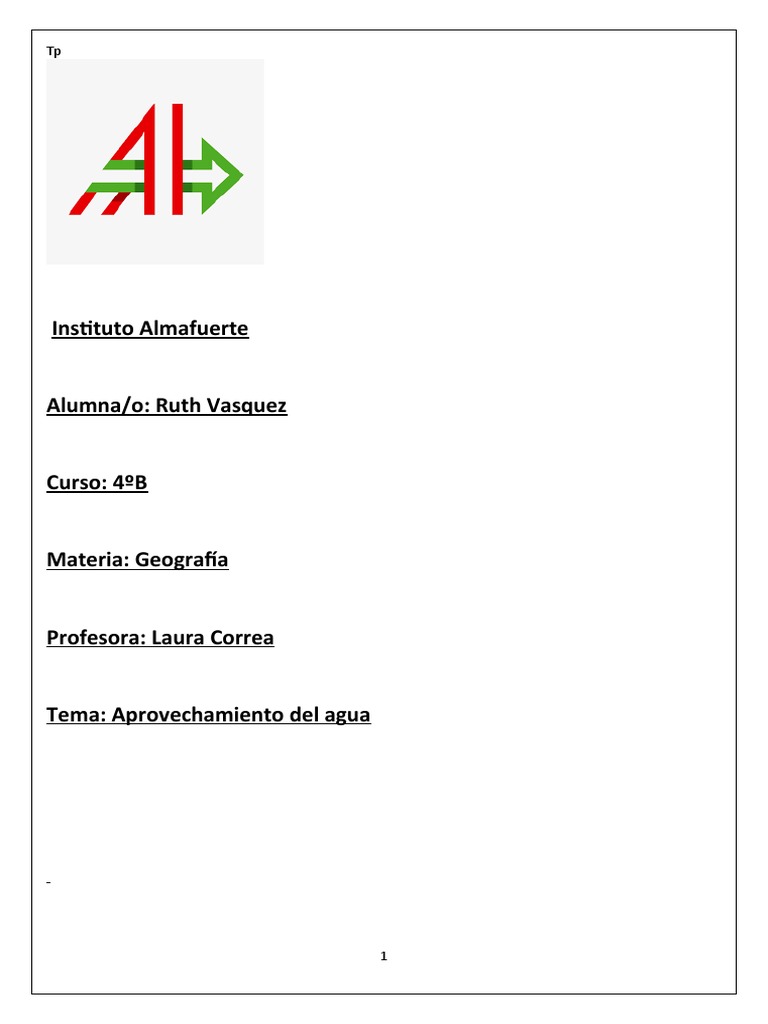 TP de Geo, Matate | PDF | Agua | Residuos