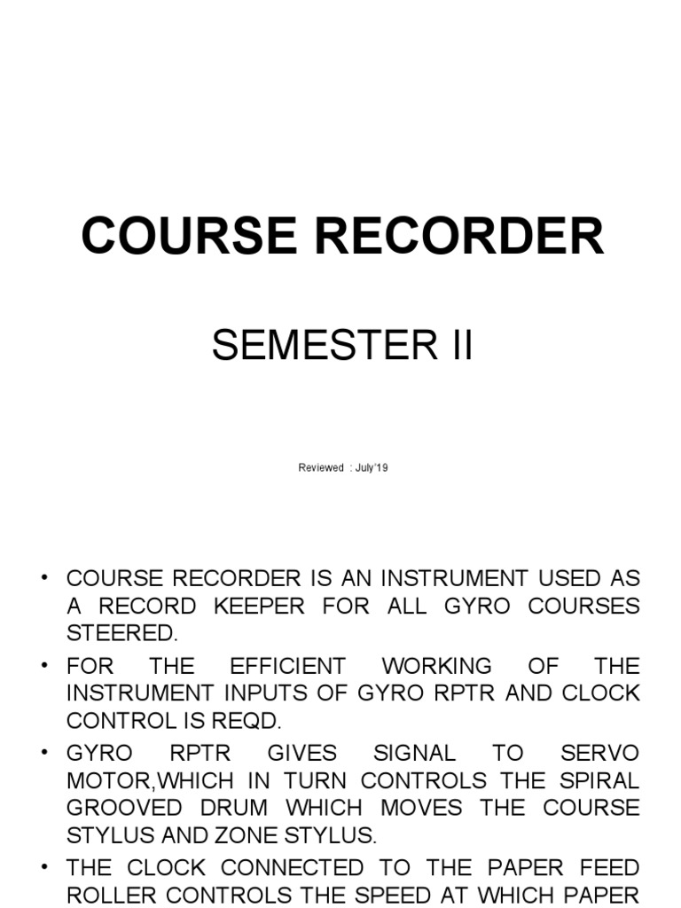 Course Recorder | PDF | Tools | Electrical Engineering