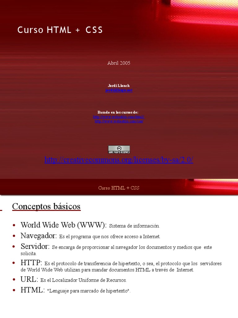Curso-HTML - CSS | PDF | Red mundial | Internet y web Curso-HTML - CSS | PDF | Red mundial | Internet y web