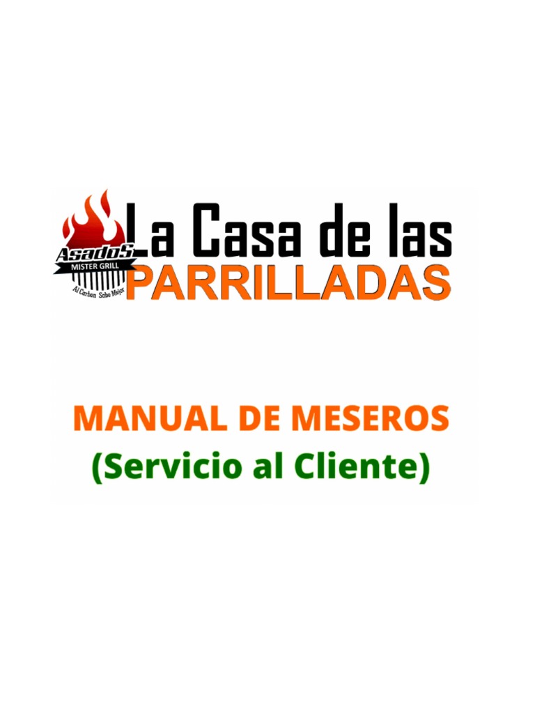 Manual de Meseros | PDF