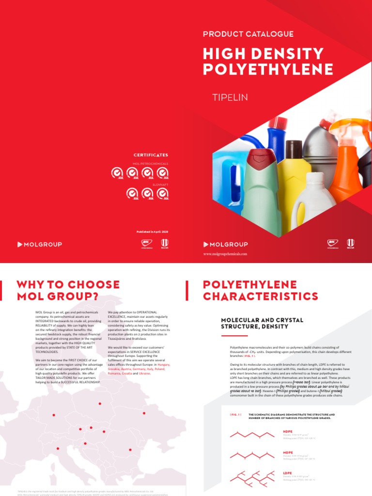High Density Polyethylene: Tipelin | PDF | Polyethylene | Polymers