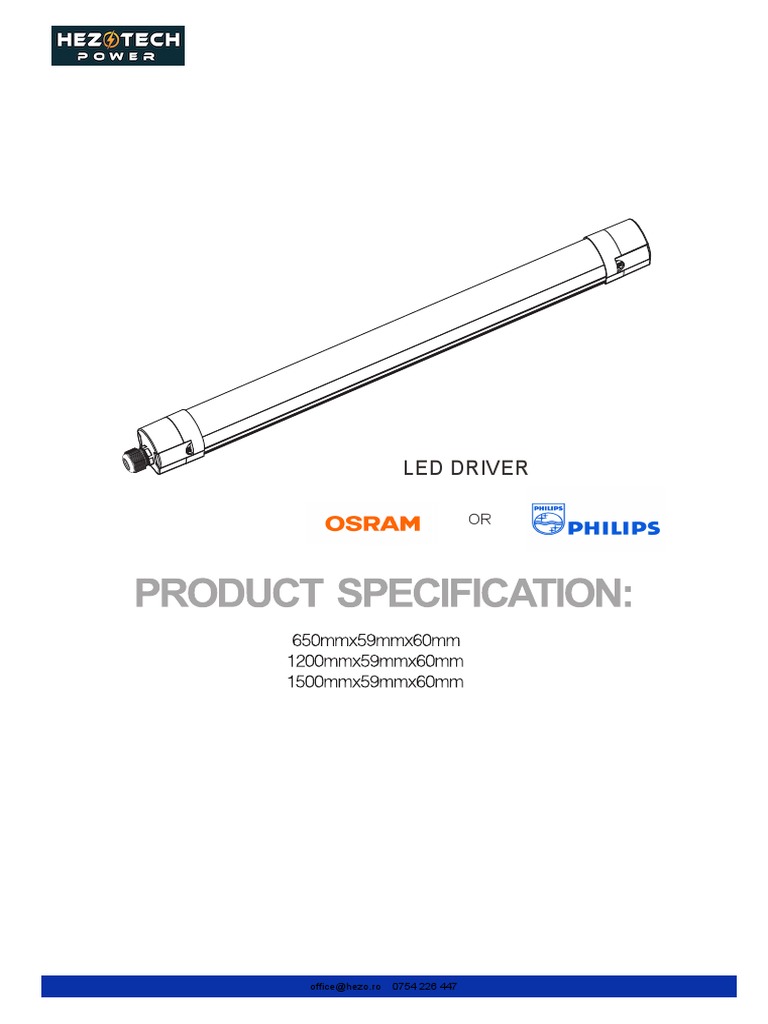 Linear Light Osram-Philips | PDF | Manufactured Goods | Equipment