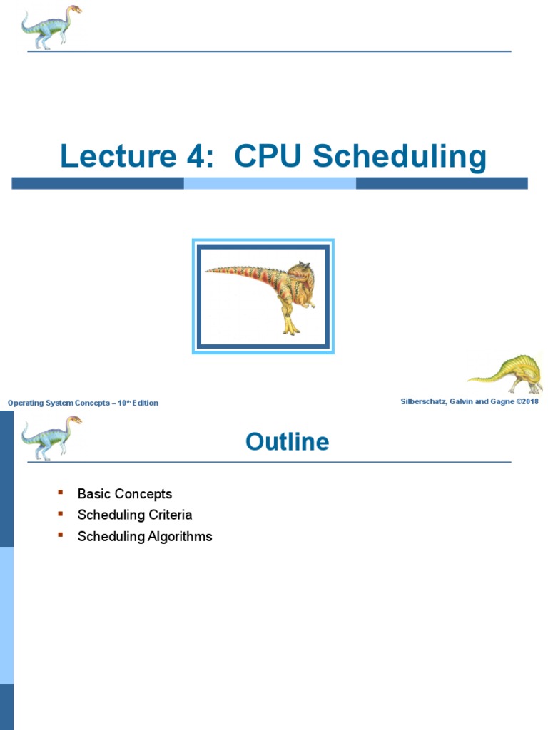 Lecture 4 Cpu Scheduling Pdf Scheduling Computing Process Computing 4327