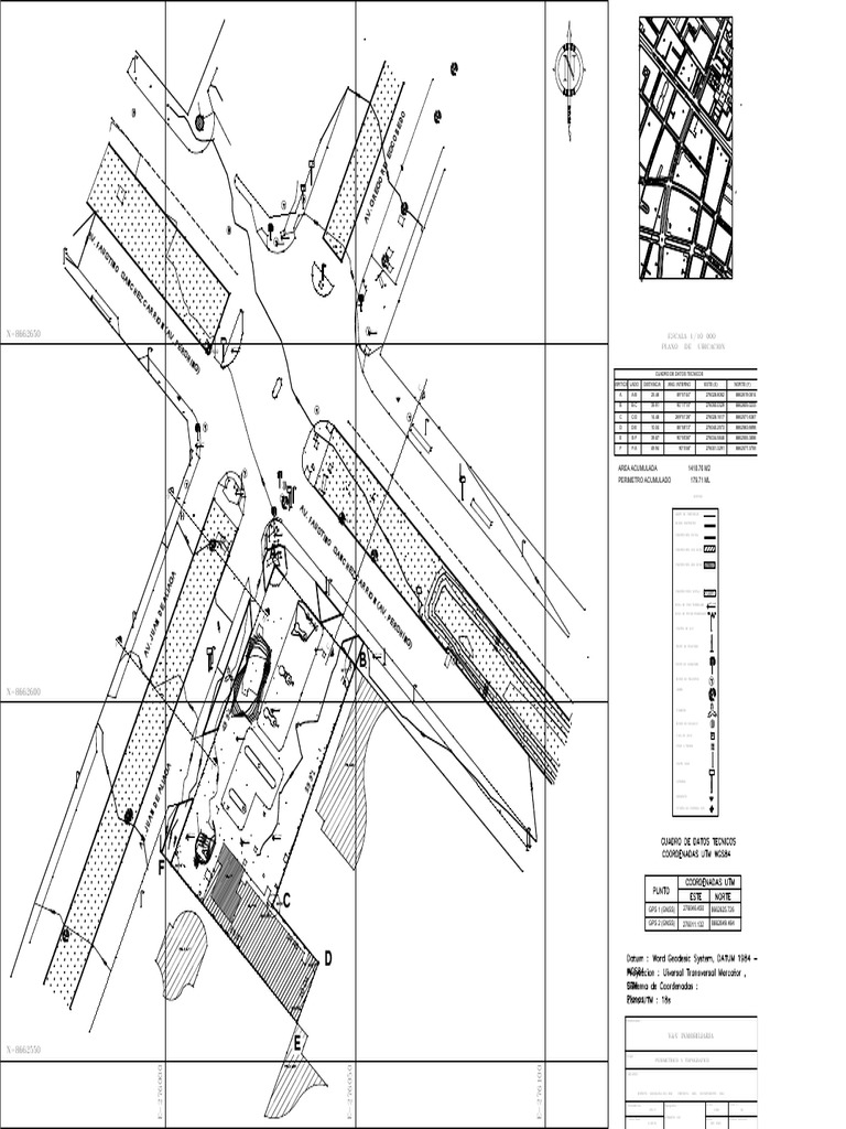 PLANO CONTROL TOPOGRÁFICO ALA FECHA PROYECTADO 16.01.23.dwg Nelson-Model | PDF