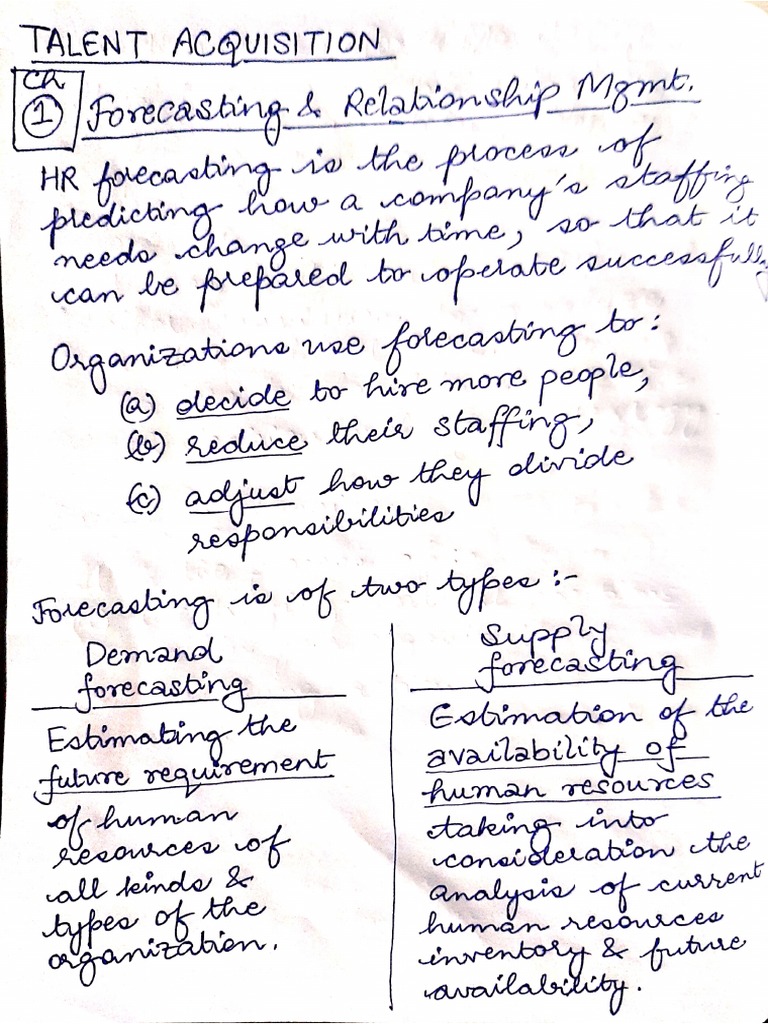 TA Notes, Concise | PDF
