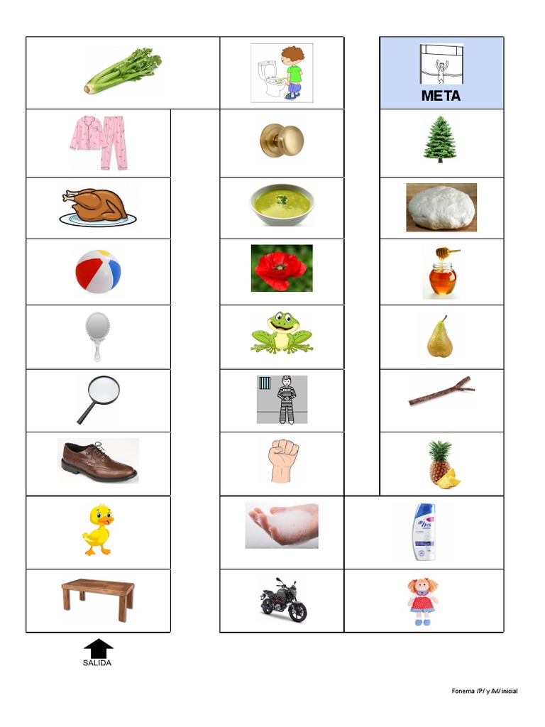 Fonema P - M Inicial | PDF