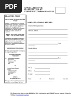 NPO Application Form-Signed | PDF | Nonprofit Organization | Government