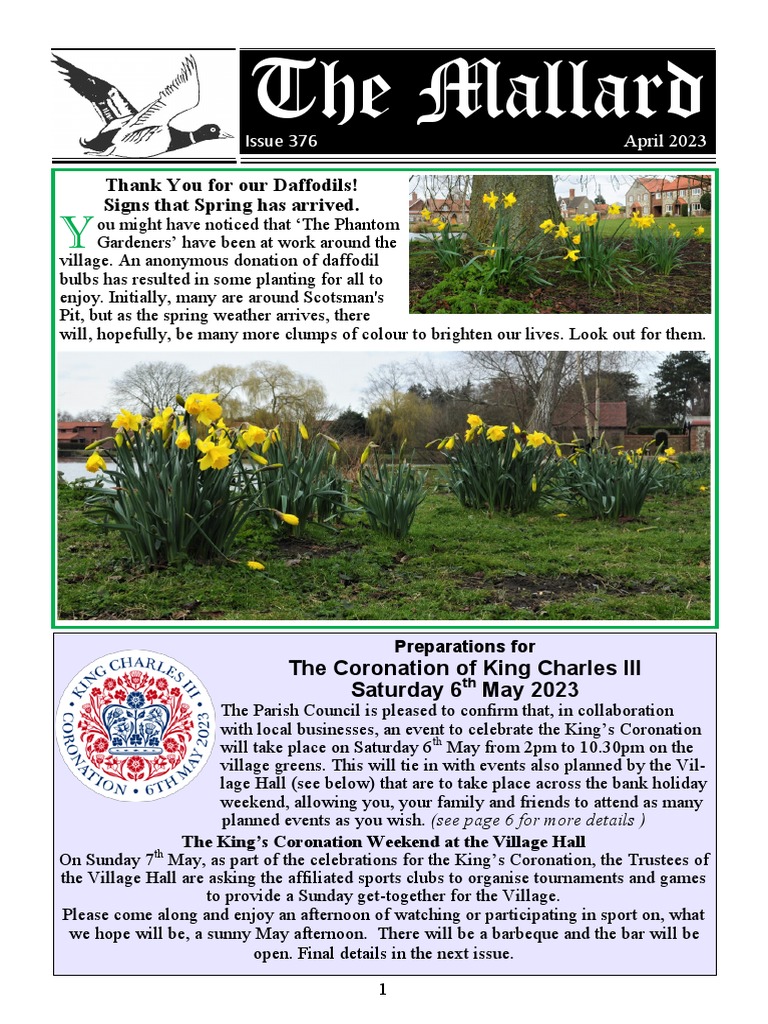 "THE MALLARD" April 2023 | PDF | Easter | Eucharist