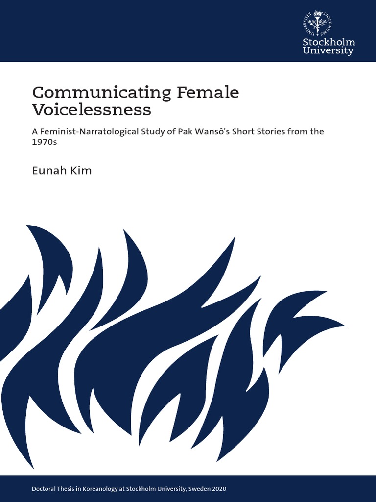 Communicating Female Voicelessness: Eunah Kim | PDF | Narration | Leo ...