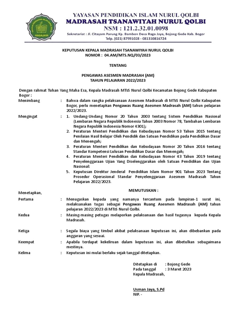 2 SK Pengawas Am 2023 NQ | PDF