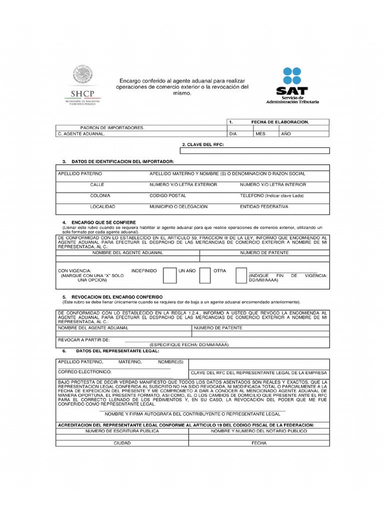 Encargo Conferido Formato-1 | PDF