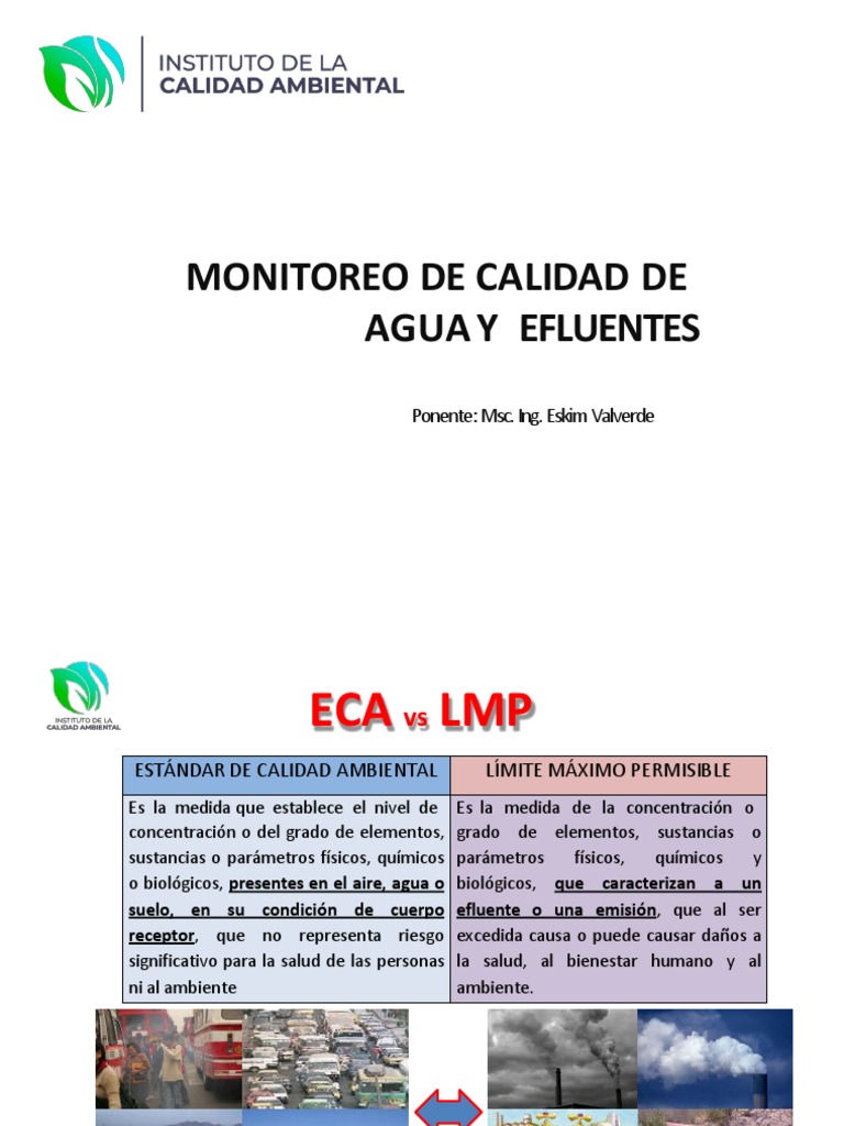 Monitoreo de La Calidad Del Agua | PDF | Agua | Calibración