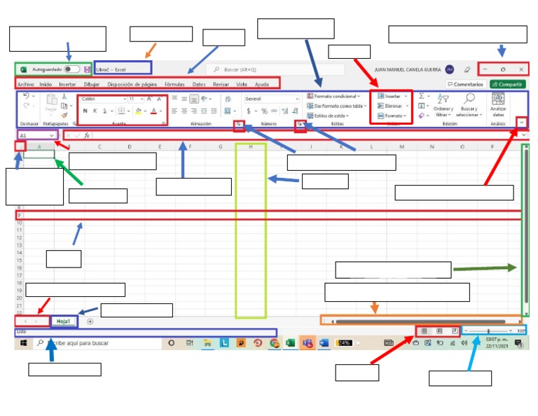 Interfaz de Excel Sin Nombres | PDF