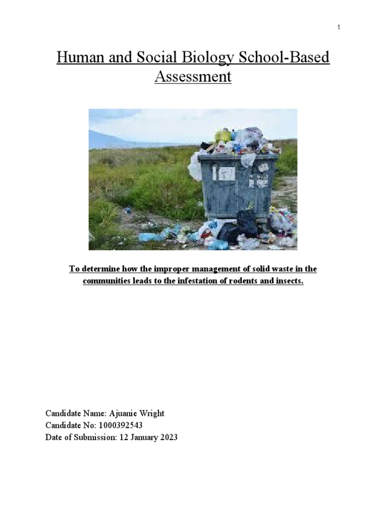 Waste Management and Rodent Infestation | PDF | Waste Management | Waste