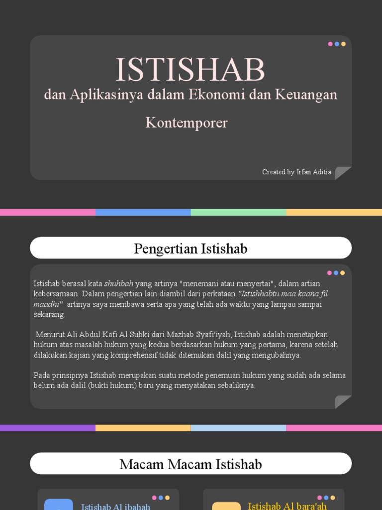 Istishab - Irfan Aditia | PDF | Hukum