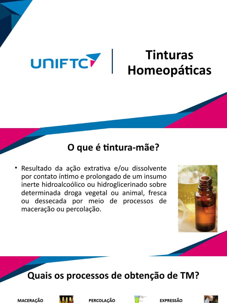 07 - Tinturas Homeopáticas | PDF | Etanol | Calor