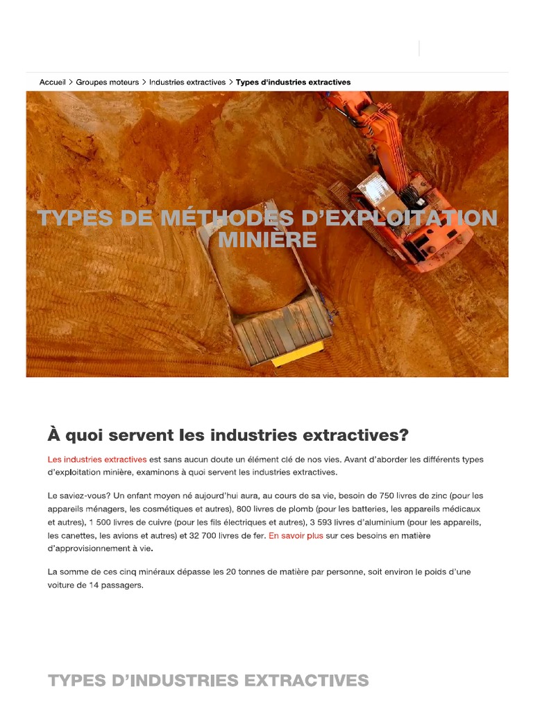 Type Exploitation Minière | PDF