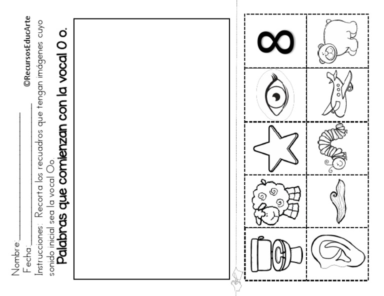 Vocal Oo para Recortar Sonido Inicial | PDF