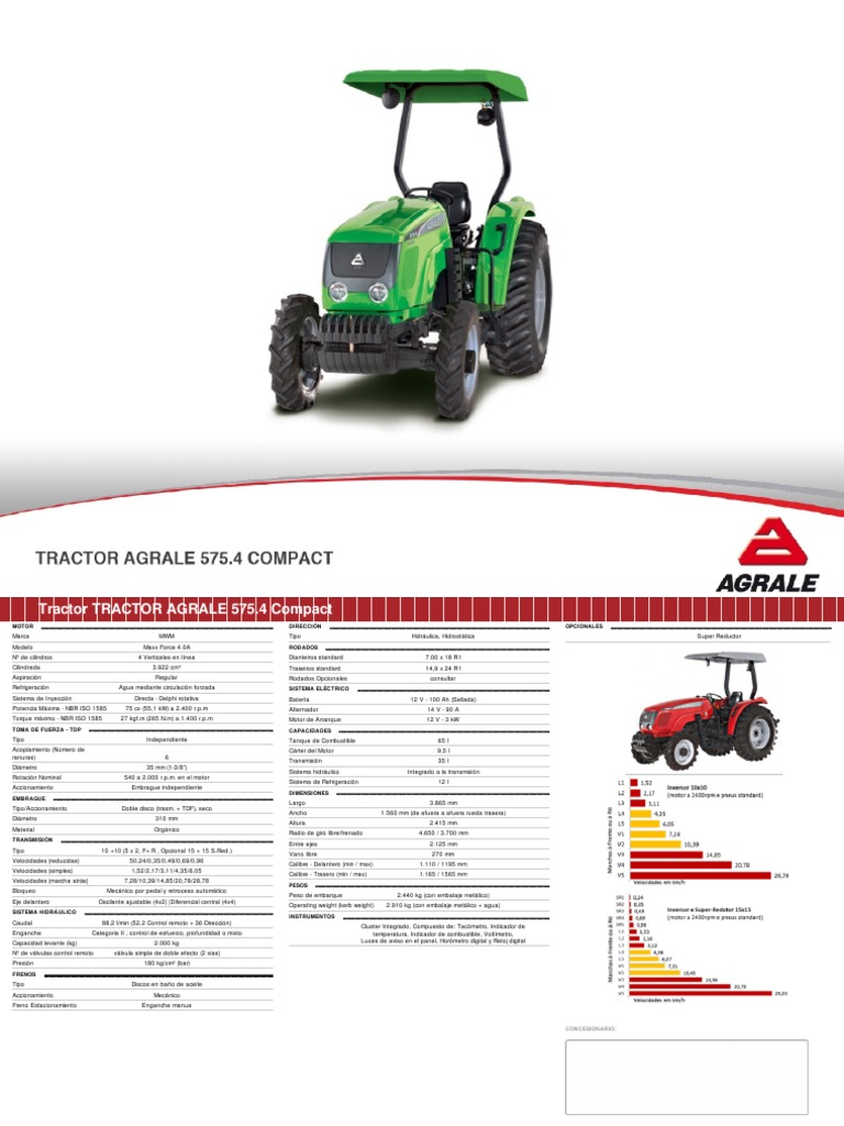 Tractor Agrale 5754 Compact | PDF | Tecnologías automotrices | Vehículos