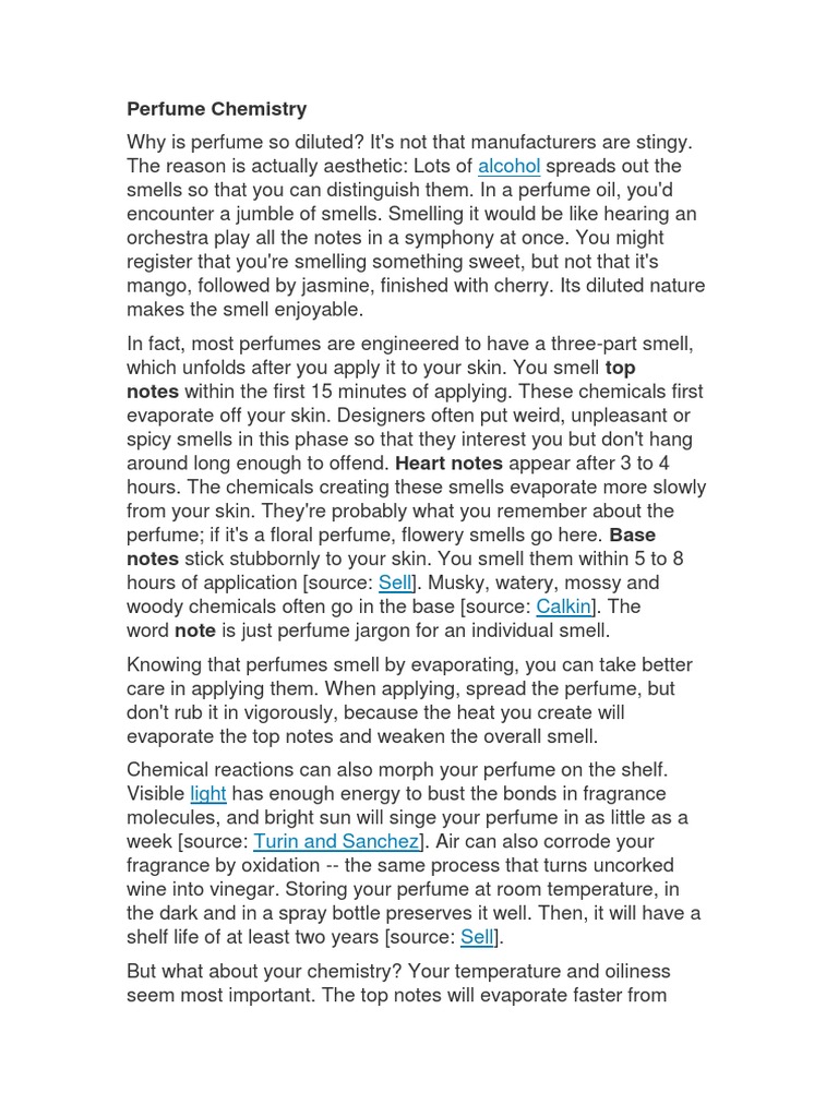 Perfume Chemistry | PDF