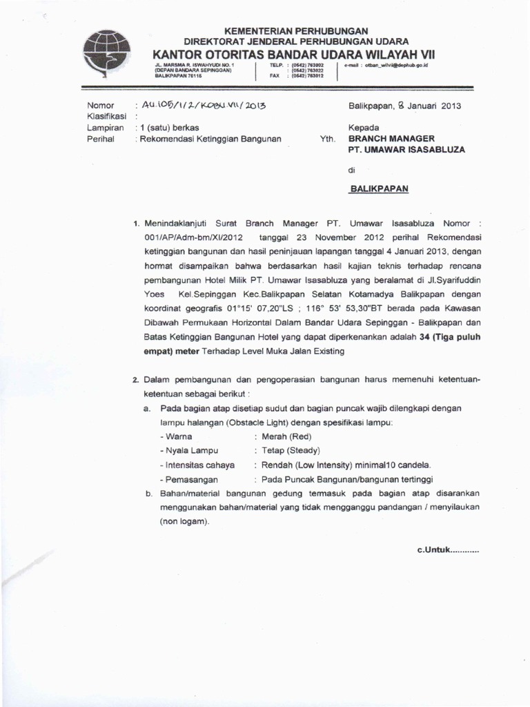 Rekomendasi Ketinggian Bangunan | PDF