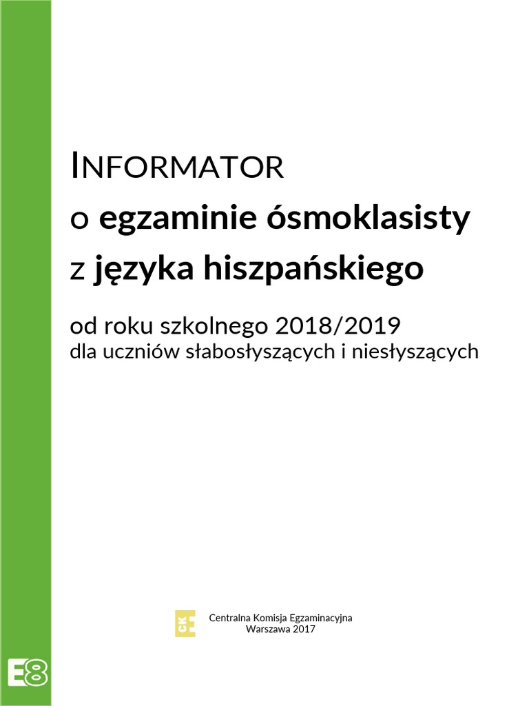 Informator P7 Hiszpanski | PDF