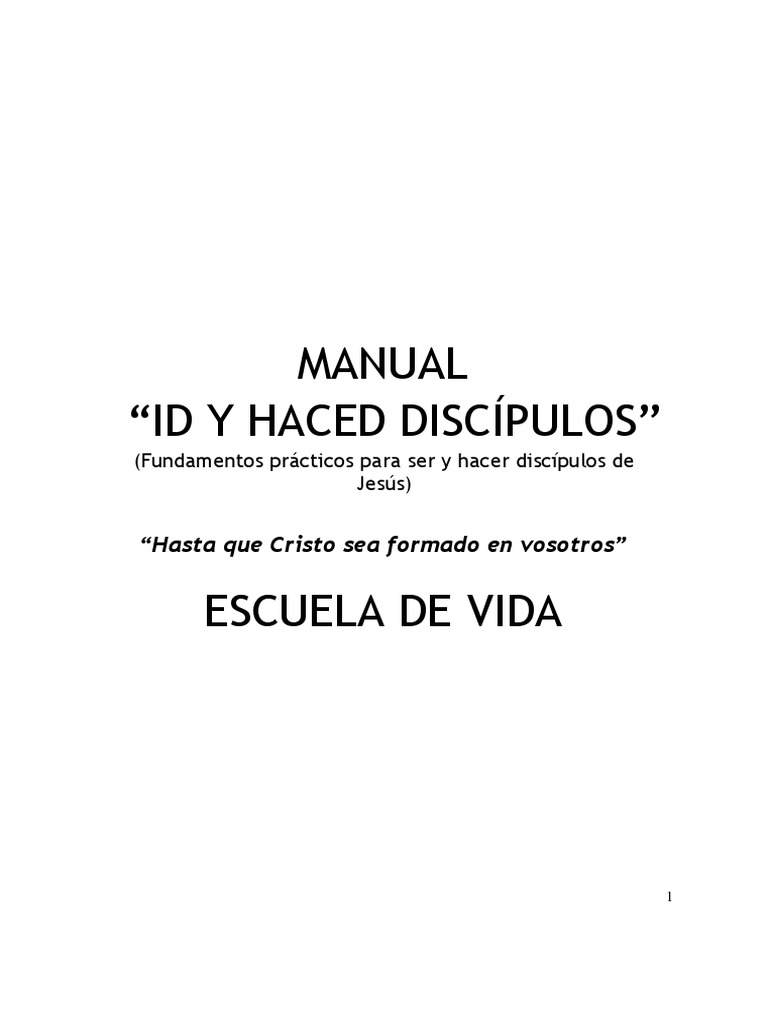 Id y Haced Discipulos | PDF | Jesús | Biblia