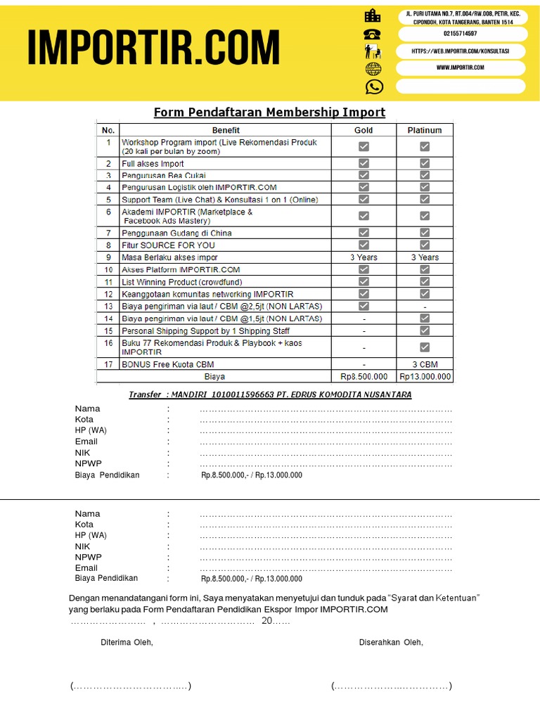 Promo Gold Dan Platinum 3 Tahun | PDF