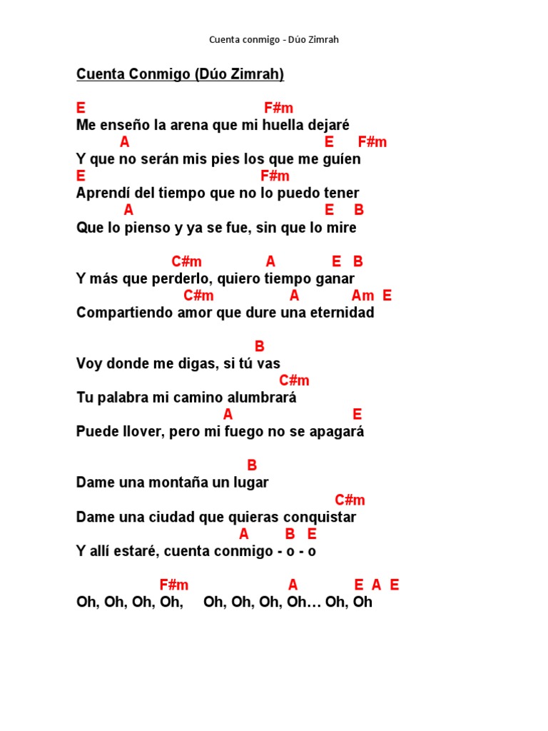 Cuenta Conmigo | PDF