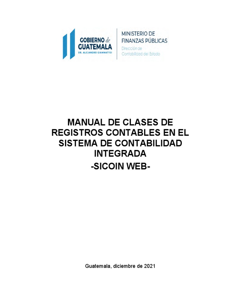 Manual Registros Contables DIC21 | PDF | Contabilidad | Presupuesto