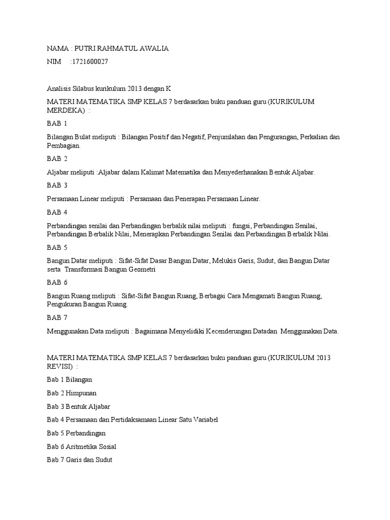 Materi SMP PMM | PDF