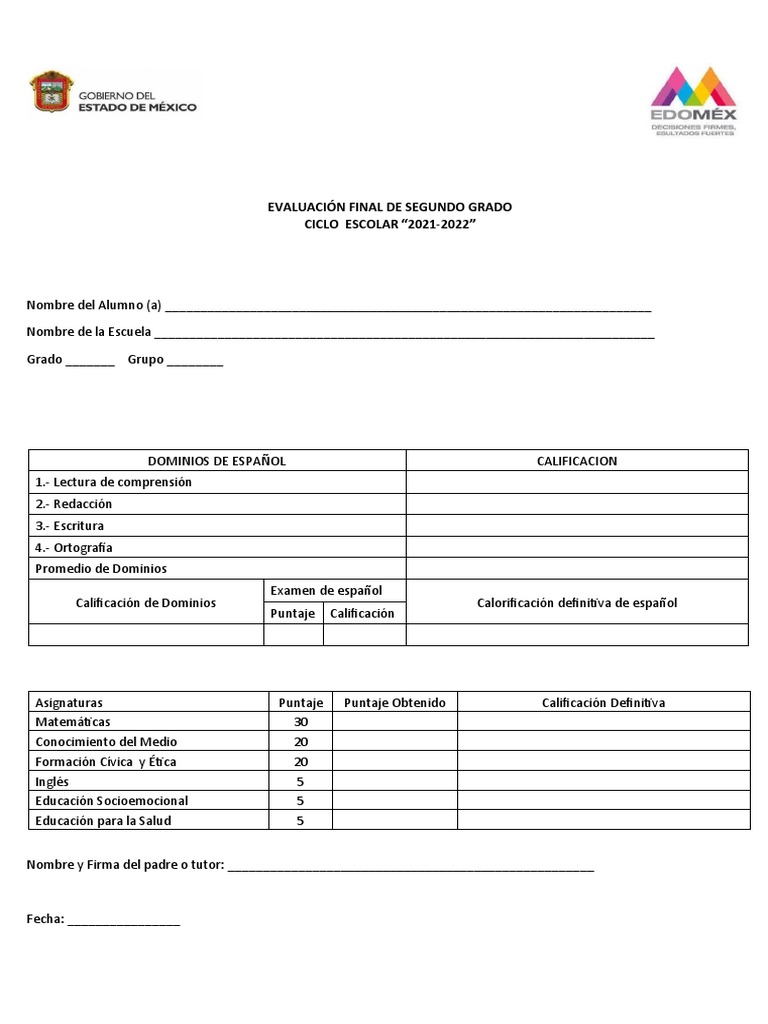 Examen Final 2do | PDF