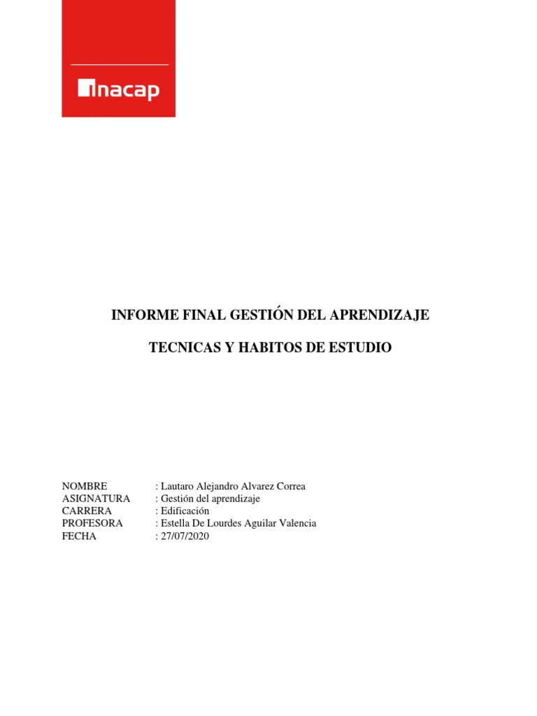 Técnicas y Hábitos de Estudio Efectivos | PDF | Memoria | Aprendizaje