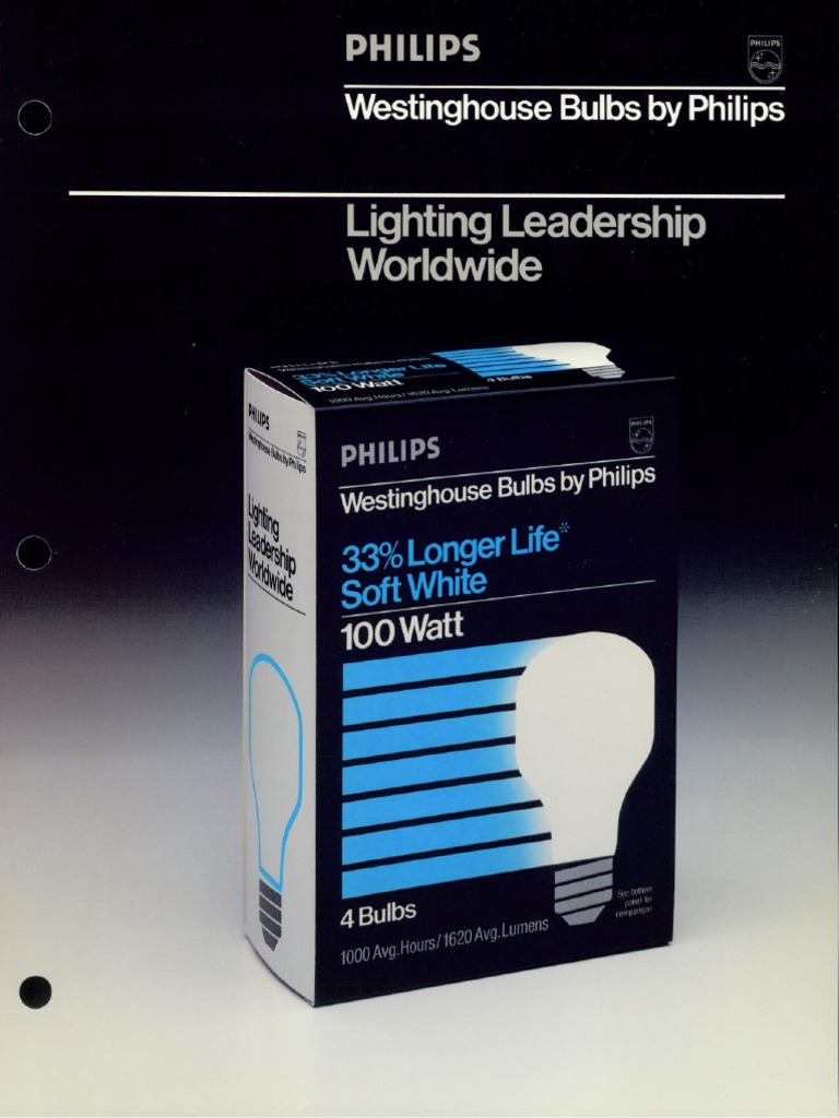 Philips Retail Merchandising 33% Longer Life Soft White Lamps Bulletin ...