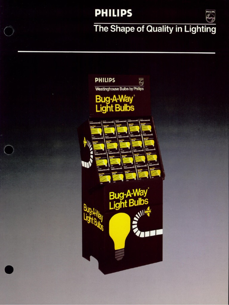 Philips Retail Merchandising Bug-A-Way Lamp Display Bulletin 1986 | PDF